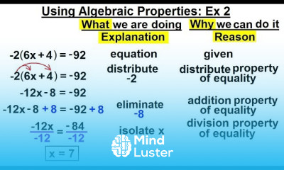Learn Geometry Ch 2 Reasoning and Proofs 44 of 46 Using Algebraic ...