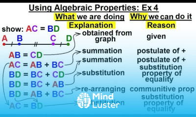 Learn Geometry Ch 2 Reasoning and Proofs 46 of 46 Using Algebraic ...