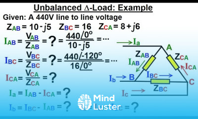 Learn Electrical Engineering Ch 13 3 Phase Circuit 47 of 53 Unbalanced ...
