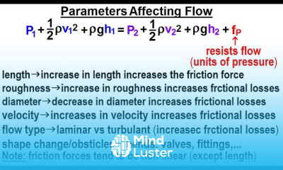Learn Physics 34 1 Bernoulli s Equation Flow in Pipes 1 of 38 Parameters Affecting Flow - Mind ...