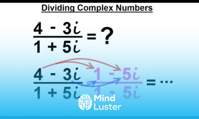 Learn Algebra Ch 24 Complex Numbers 14 of 28 How to Divide Complex ...