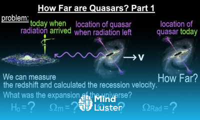 Learn Astronomy Ch 27 Quasars 12 of 14 How Far Are Qusars Part 1 - Mind ...