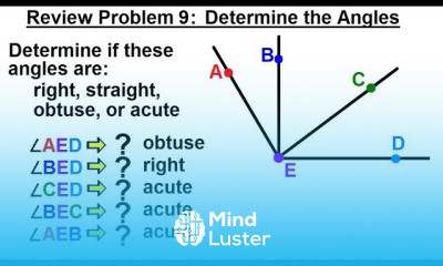 Learn Geometry Ch 1 Basic Concepts 43 of 49 Review Problem 9 Determine ...