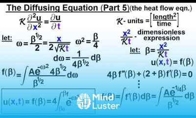Learn Math Partial Differential Eqn Ch 1 Introduction 42 of 42 The Diffusion Equn Part 5 of 5 ...