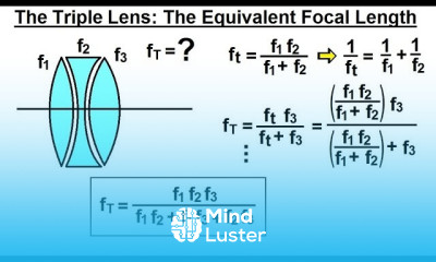 Learn Physic 55 4 Optics Multiple Lenses 4 of 12 The Triple Lens The ...