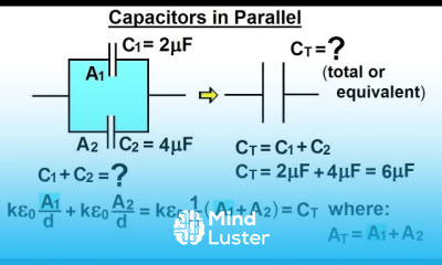 Learn Physics E M Ch 39 2 Capacitors Capacitance Understood 13 of 27 Capacitors in Parallel ...