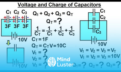 Learn Physics E M Ch 39 2 Capacitors Capacitance Understood 17 of 27 Voltage Charge on ...