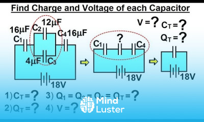 Learn Physics E M Ch 39 2 Capacitors Capacitance Understood 20 of 27 C V of Each Capacitor ...