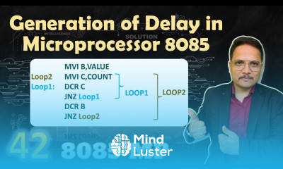 Learn Generation of Delay in Microprocessor 8085 - Mind Luster