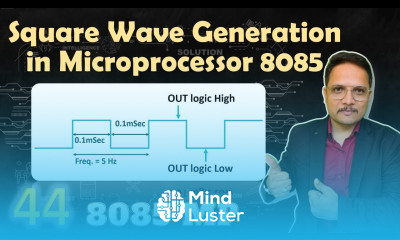 Learn Square Wave generation in Microprocessor 8085 - Mind Luster
