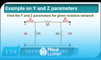 Learn 1 Example on Y Parameters and Z Parameters - Mind Luster