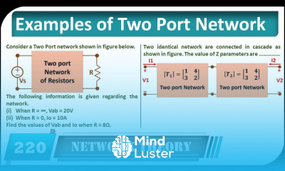 Learn 16 Examples of Two Port Network - Mind Luster