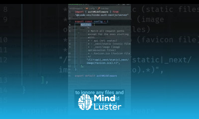 Learn Next js Auth in Under 60 Seconds - Mind Luster