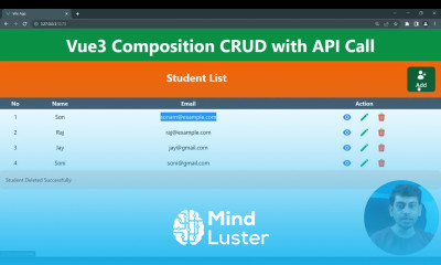 Learn CRUD with API Call using Vue 3 Composition API Hindi - Mind Luster