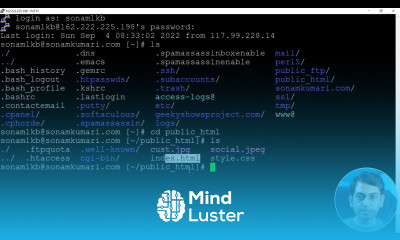 Learn Login to Server using SSH then access File and Folder Hindi - Mind Luster