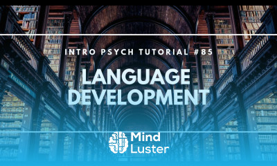 Learn Language Development Intro Psych Tutorial 85 - Mind Luster