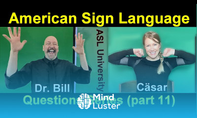 Learn ASL Questions Series 011 Dr Bill Vicars with Cäsar Jacobson ...