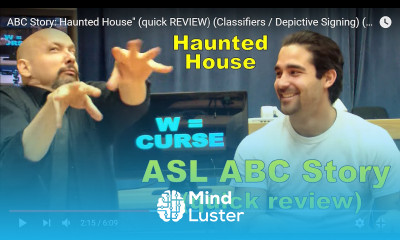 Learn ABC Story Haunted House quick REVIEW Classifiers Depictive ...