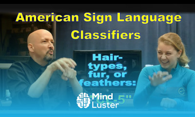 Learn Classifiers CL5 Depictive Signing American Sign Language ASL L09 ...
