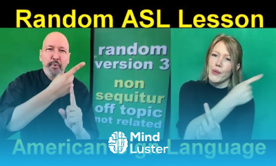 Learn Random ASL Lesson 01 American Sign Language Dr Bill Vicars Cäsar ...