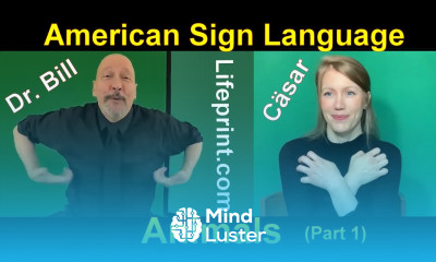 Learn Animal Signs 01 American Sign Language ASL Bill Vicars with Cäsar ...