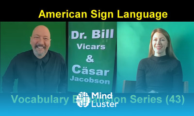 Learn 043 ASL American Sign Language Vocabulary Expansion Series Dr ...