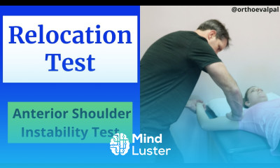 Learn Relocation Test Shoulder special test for dislocation - Mind Luster