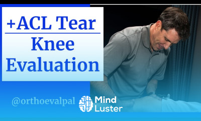 Learn Knee Evaluation of Patient with an ACL Tear - Mind Luster