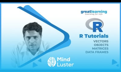 Learn R Tutorial Getting Started with R Programming Part 3 Vectors Objects Matrices Data Frame ...