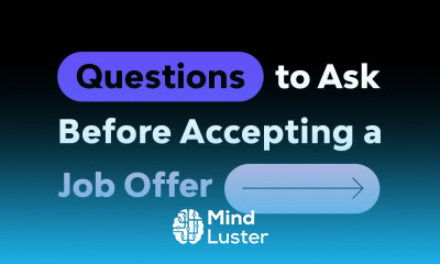 Learn Important Questions to Ask Before Accepting a Job Offer - Mind Luster