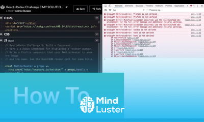 Learn Challenge Build a React Component - Mind Luster
