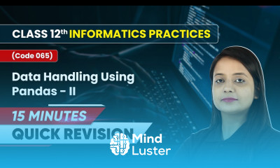 Learn 15 Minutes Masterclass Quick Revision Data Handling Using Pandas ...