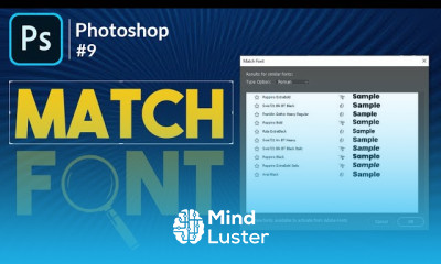Learn How To Match Fonts From Any Image In Photoshop Match Font ...