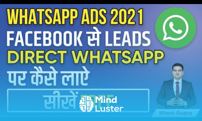Learn Facebook Ads Whatsapp 2021 How to Generate Leads on Whatsapp ...