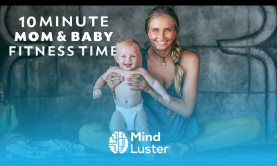 Learn Postnatal Yoga Workout 10 Min Fun Post Pregnancy Fitness With BABY - Mind Luster
