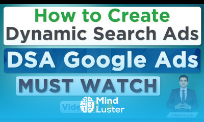 Learn Dynamic Search Ads in Hindi Google Ads Dynamic Search Ads DSA Google Ads Tutorial 2020 DSA ...