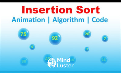 Learn Insertion Sort Animation Algorithm Code - Mind Luster