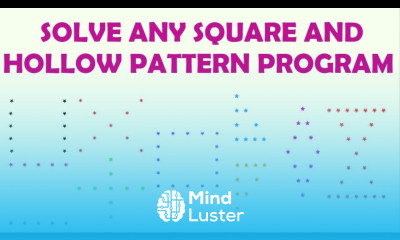 Learn Solve any square or hollow pattern in Java - Mind Luster
