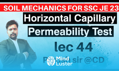 Learn LEC 44 SOIL MECHANICS FOUNDATION ENGINEERING SSC JE 2023 CLASSES SSC JE 2023 PREPARATION ...