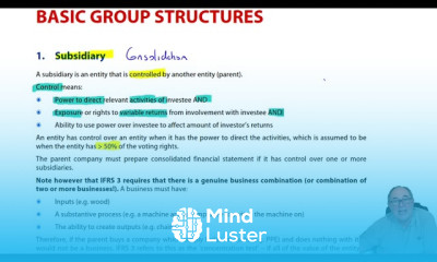 Learn Basic group structures Introduction ACCA SBR - Mind Luster