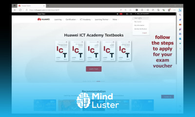 Learn How to apply for huawei international exam voucher Step 2 - Mind ...