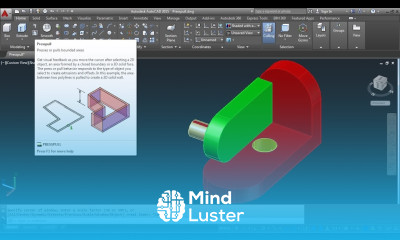 Learn AutoCAD 3D Presspull Command Tutorial Complete How to Change AutoCAD 2D to 3D - Mind Luster