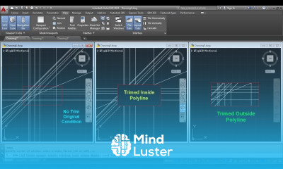 Learn AutoCAD Trim Everything Outside or Inside Polyline Boundary Polygon AutoCAD Tips and ...