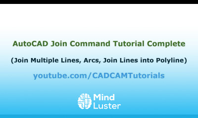 Learn AutoCAD Join Command Tutorial Complete Join Multiple Lines Join Arcs Lines to Polyline ...