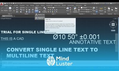 Learn AutoCAD Text Command Tutorial Complete Single Line Text Text Size ...