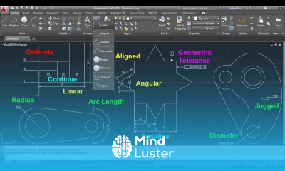 Learn How to Dimension in AutoCAD Linear Aligned Angular Radius Ordinate Jogged Tolerance - Mind ...