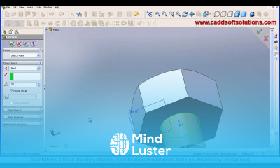 Learn SolidWorks Bolt with Threads Part Modeling Tutorial - Mind Luster
