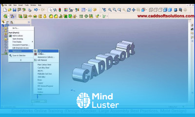 Learn SolidWorks Extrude Text Tutorial - Mind Luster