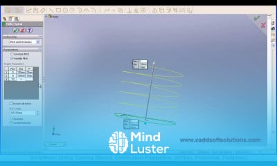 Learn SolidWorks Helix Spiral Tutorial Curves Tutorial - Mind Luster