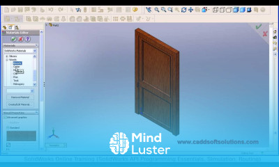 Learn SolidWorks Door Modeling Tutorial SolidWorks Part Modeling Tutorial - Mind Luster